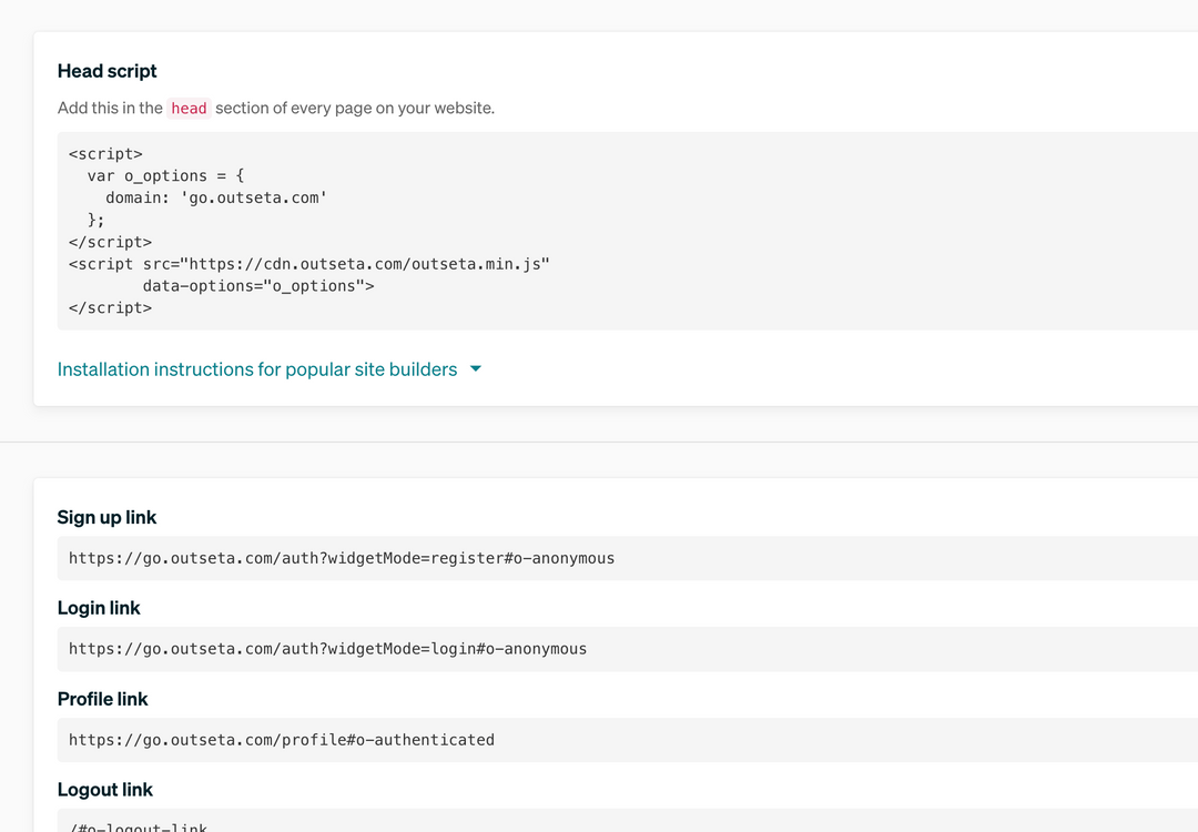 Authentication & SSO | Outseta